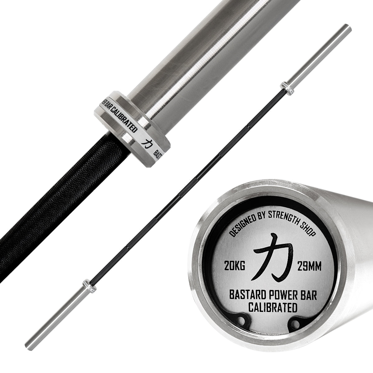 Calibrated Bastard Power Bar - Black Chrome Shaft & Bronze Bushings ...