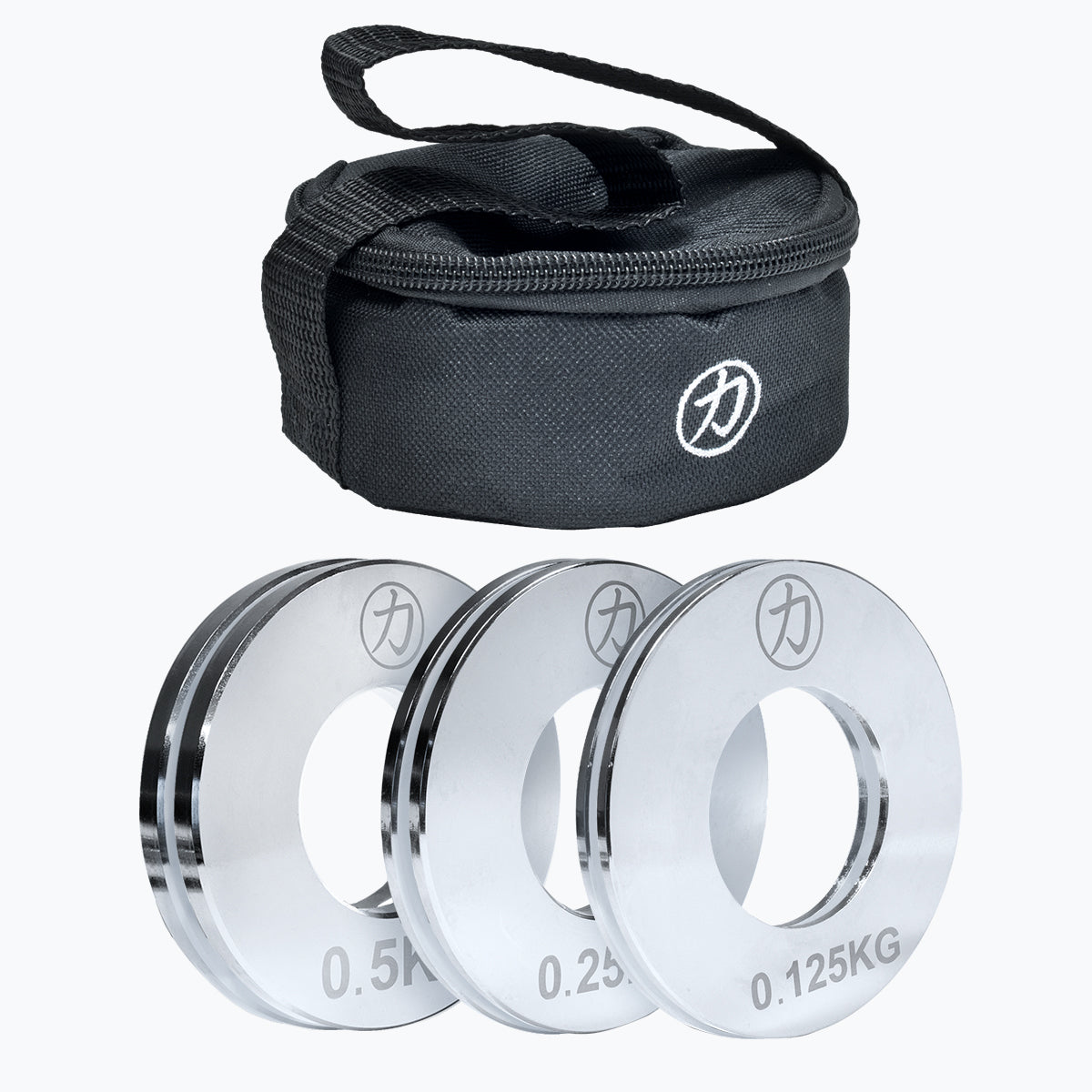 Fractional Steel Plate Set incl. Storage Bag – Two of each: 0.5kg/0.25 ...